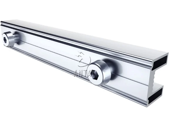 Konstrukcije za SE Antai za trapezni lim H45, mini rail, 400 mm, set za 6 panela, univerzalne klampe