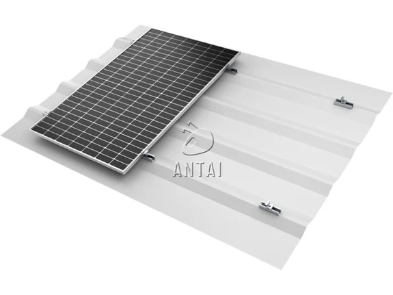 Konstrukcije za SE Antai za trapezni lim, mini rail, 150 mm, set za 6 panela, univerzalne klampe
