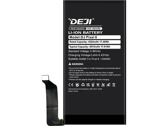 Baterija za Google Pixel 6 (GMSB3) 4524 mAh Deji