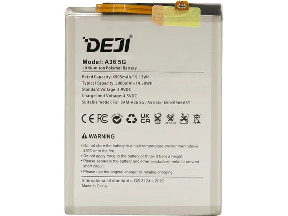 Baterija za Samsung A366B/A376B/A566B/A576B Galaxy A36/A37/A56/A57 (EB-BA566ASY) 5000 mAh Deji