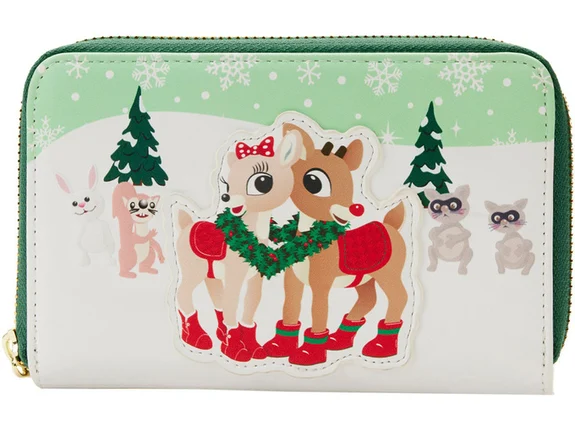 Rudolph Merry Couple Zip Around Wallet