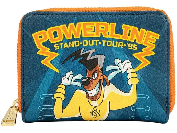 Disney Goofy Movie Powerline All Access Pass Zip Around Wallet