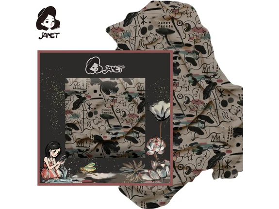 Janet Ešarpa u poklon kutiji The Lotus Lover 85x180cm Satin J-504