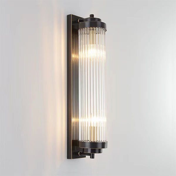 HARRIS ZIDNA SVETILJKA 2XE14 230V CRNA/CRYSTAL