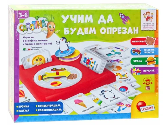Lisciani Carotina SR edukativna igra učim da budem oprezan RS79971