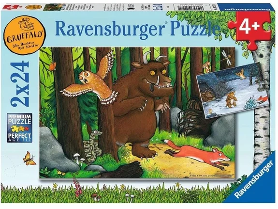 Ravensburger Puzzle za decu Gruffalo Šetnja kroz šumu 2x24 dela 4+