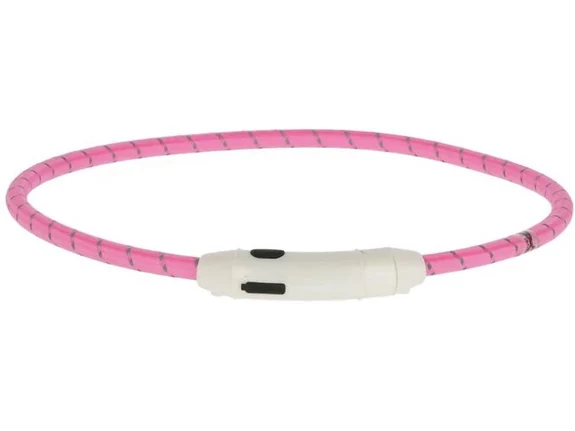 Kerbl Ogrlica za pse pink LedMaxiSafe