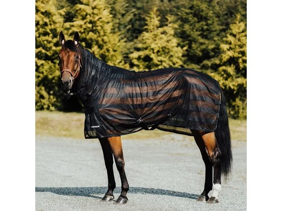 Finntack Prekrivac za konje mrežasti crni 195/145cm