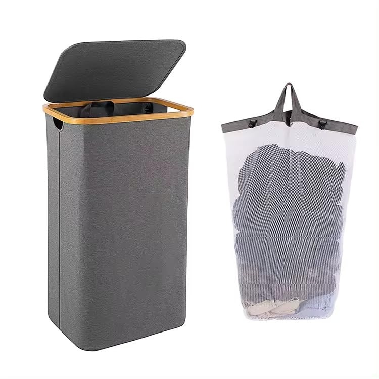 Bolzz Korpa za veš bamboo gray BOLKVESGRYID: EK000693160