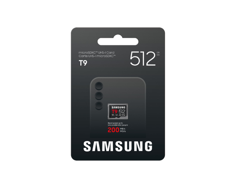 SAMSUNG T9 Memorijska kartica microSDXC UHS-I U3 V30 A2 512GB MB-MH512T