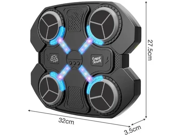 Igračka boks mašina sa bluetooth zvučnikom i rukavicama, 32×27,5 cm