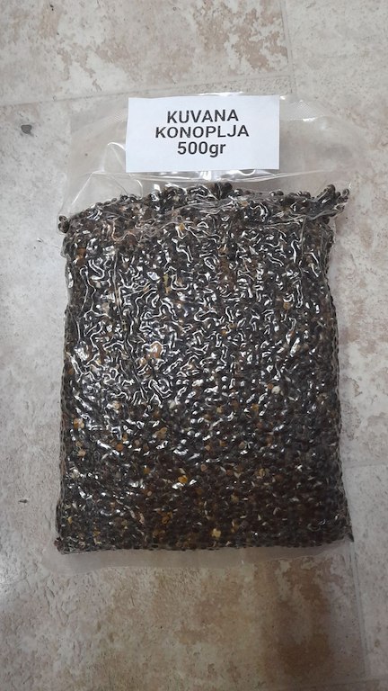 KUVANA KONOPLJA NATUR 0,5 KG