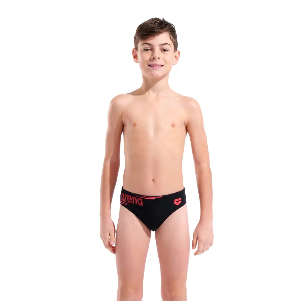 Arena Kupaće gaće za dečake – Bold Swim Briefs Black Bright Coral