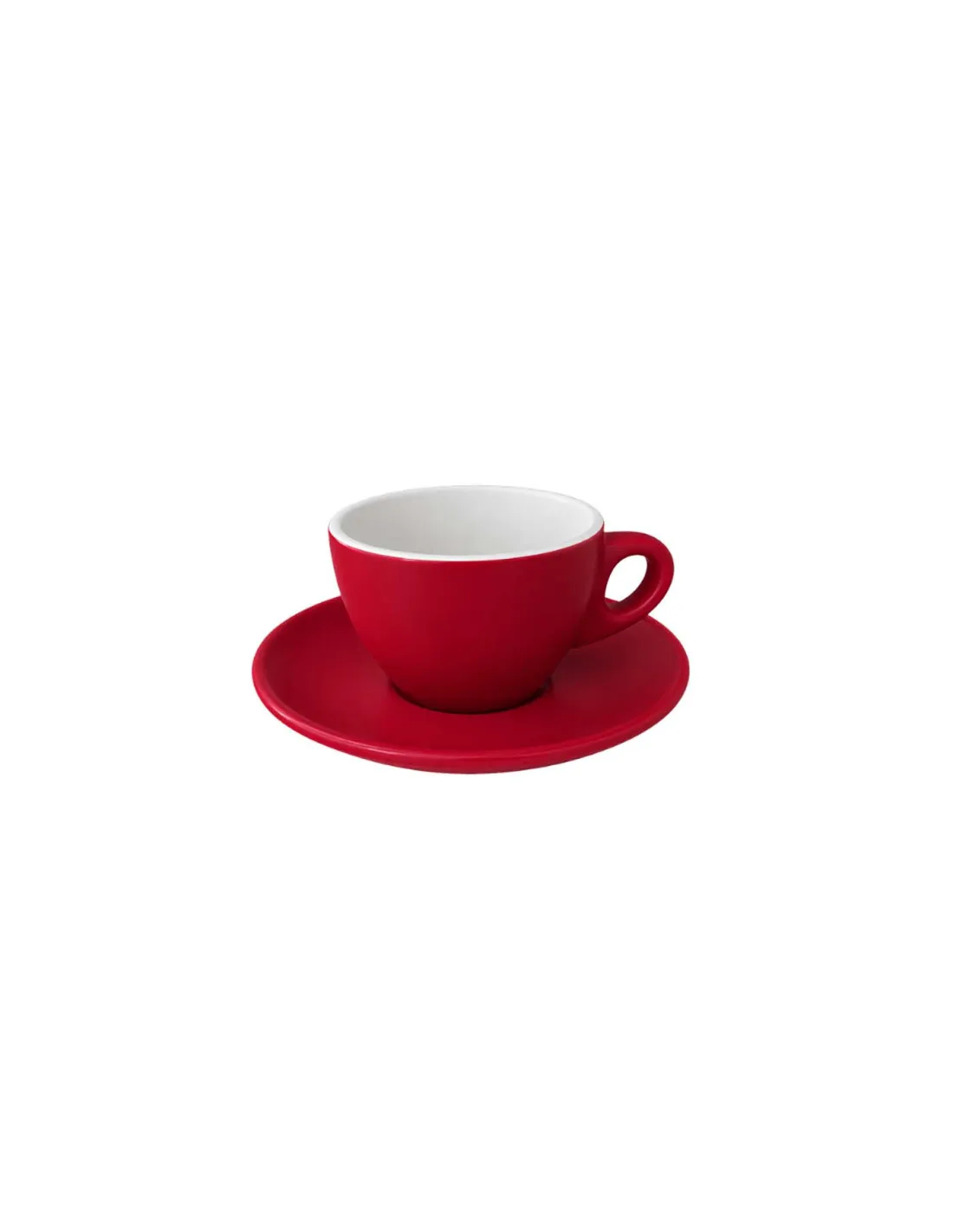 Šolja za cappuccino sa tacnom 180 ml – crvena, set 6 kom