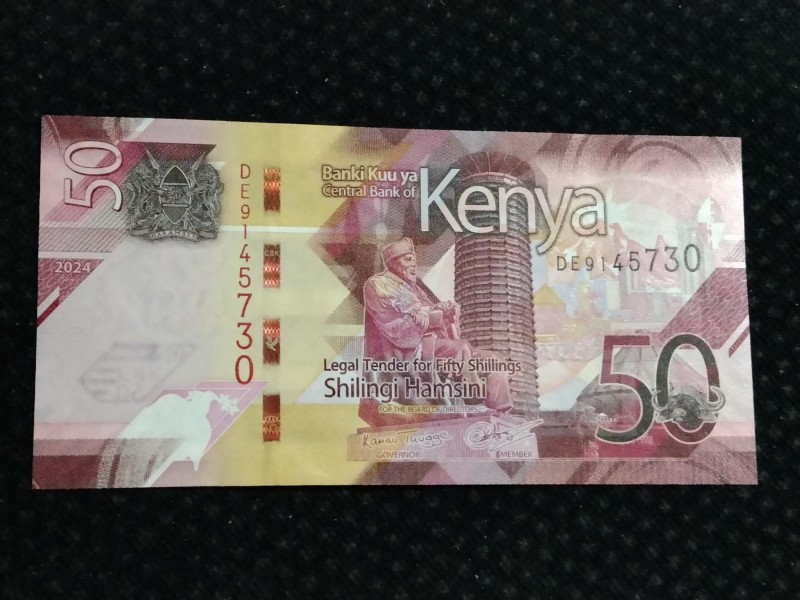 50 šilinga 2024 kenija UNC
