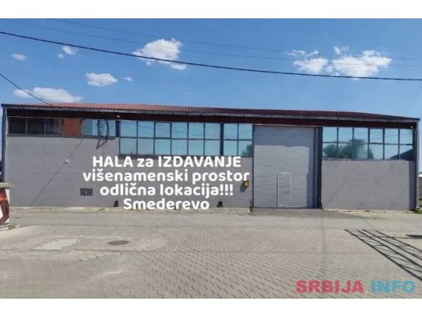 Hala za izdavanje-Smederevo