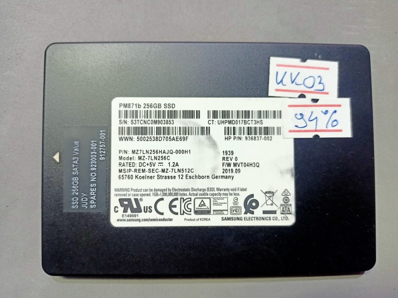 SSD 256 Gb # KK 03