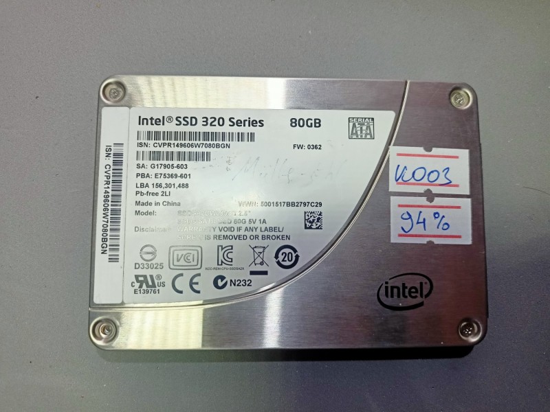 SSD 80 Gb # KO 03