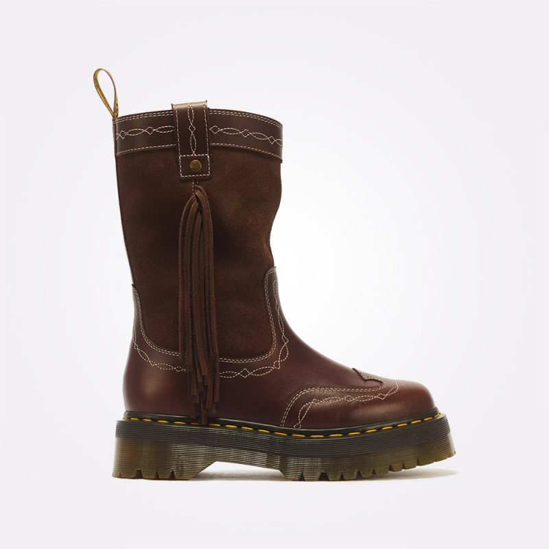 Dr. Martens Desert Rodeo Quad Mid Leather & Suede Boots