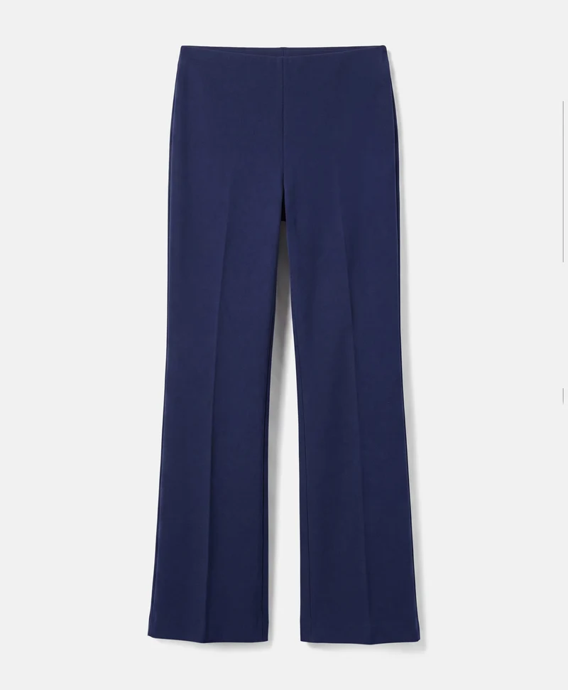 Pantalone za devojčice na crtu sa širim nogavicama