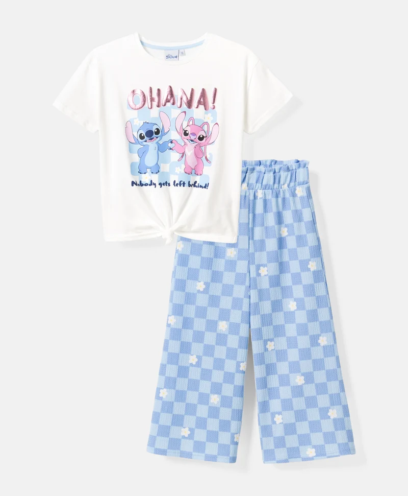 Komplet za devojčice, majica i pantalone Stitch