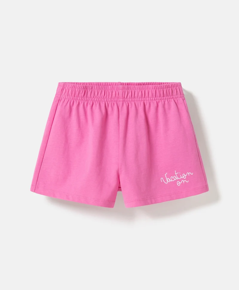 Roze šorts za devojčice 100% pamuk