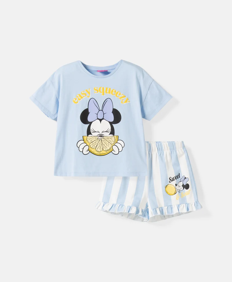 Komplet za devojčice majica i šorts Minnie 100% pamuk