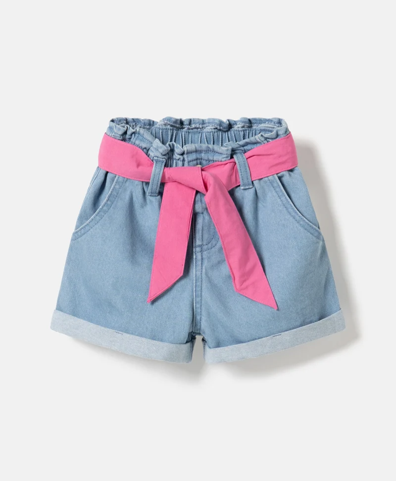 Dečje denim šorts farmerke sa pojasom 100% pamuk