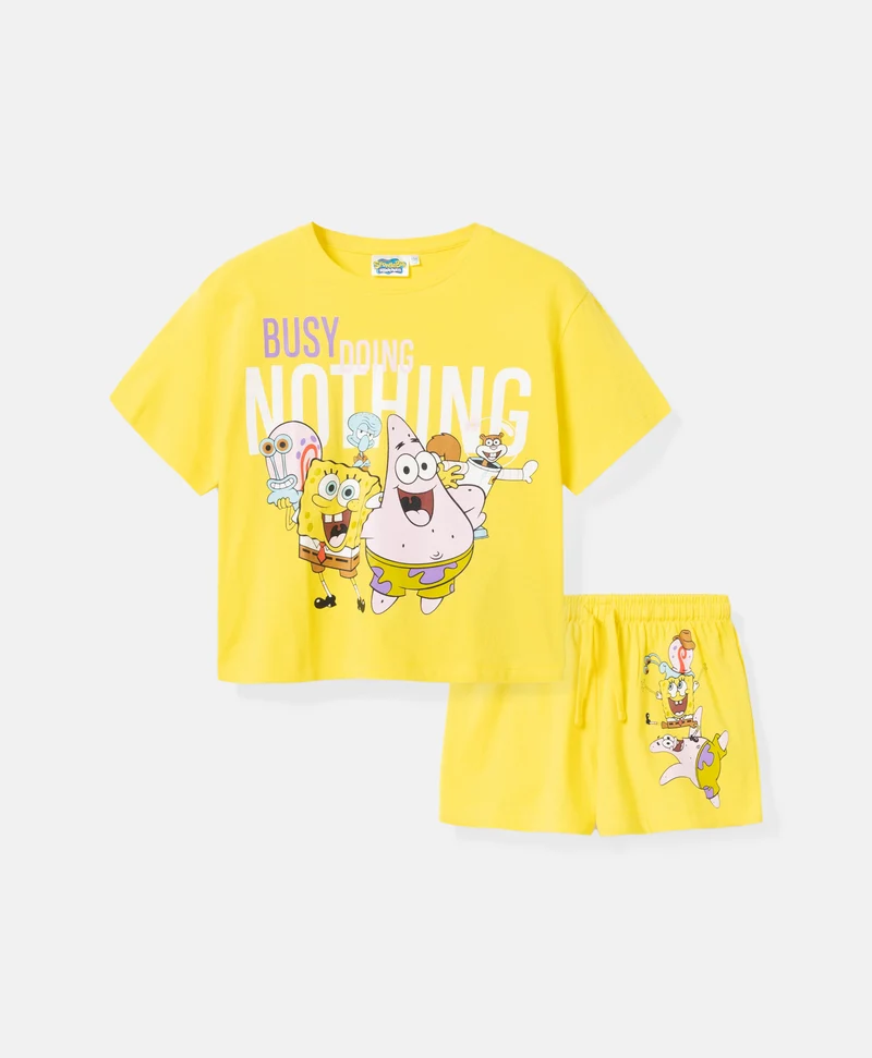 Pižama za devojčice SpongeBob 100% pamuk