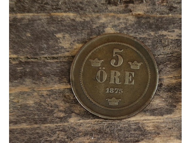 SVEDSKA 5 ORE 1875