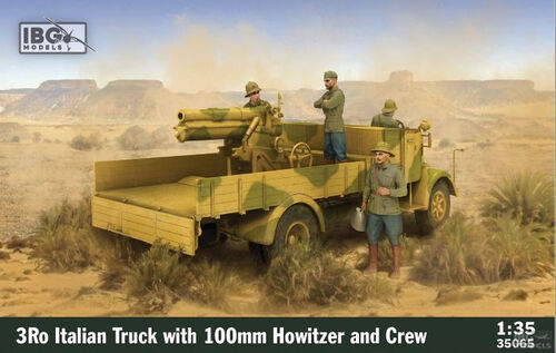 IBG 35065 3Ro Italian Truck with 100mm Howitzer And Crew