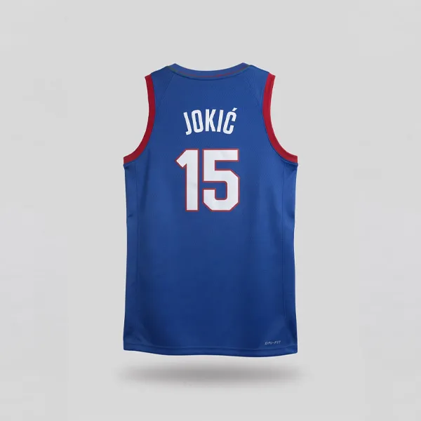 Original Nike plavi dres košarkaške reprezentacije Srbije – Nikola Jokić 15