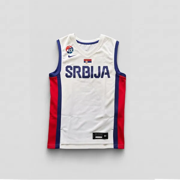 Originalan Nike Dečiji Beli Dres Košarkaške Reprezentacije Srbije