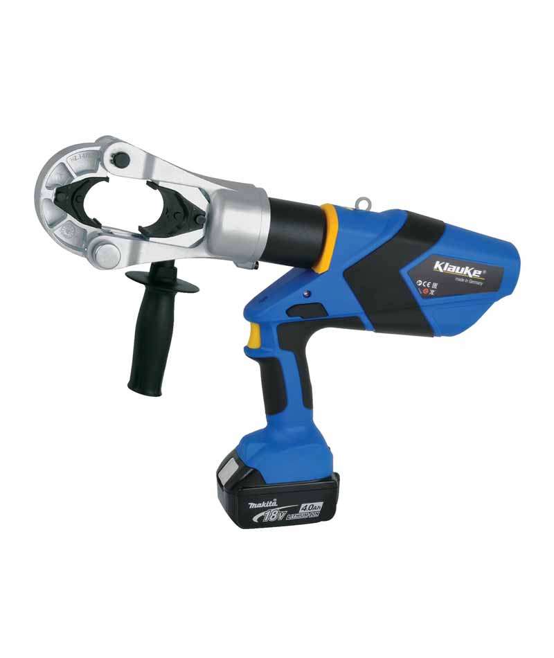 Klauke EK135FTCFM akumulatorska hidraulična presa 10-630 mm², Makita 18 V baterija