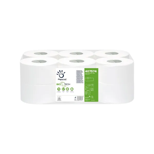 Papernet Toalet papir BioTech Gigant PAPERNET, 2 sloja, 12x140m 407574
