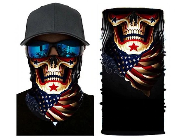 Skull Kostur Bandana Marama Šal Potkapa Maska Kapa M14