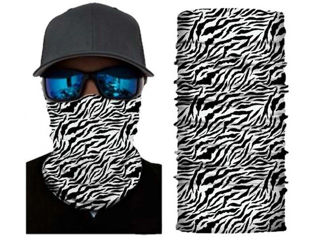 Šarena Zebra Bandana Marama Šal Potkapa Maska Kapa
