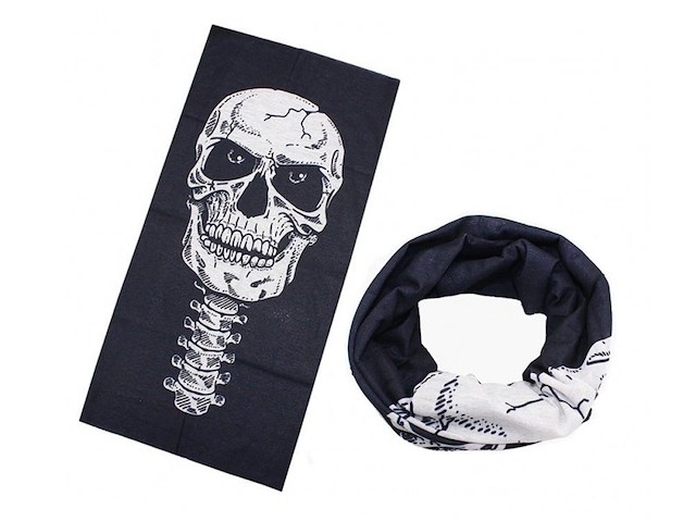 Bandana Marama Skull Kostur Šal Potkapa Maska Kapa M3