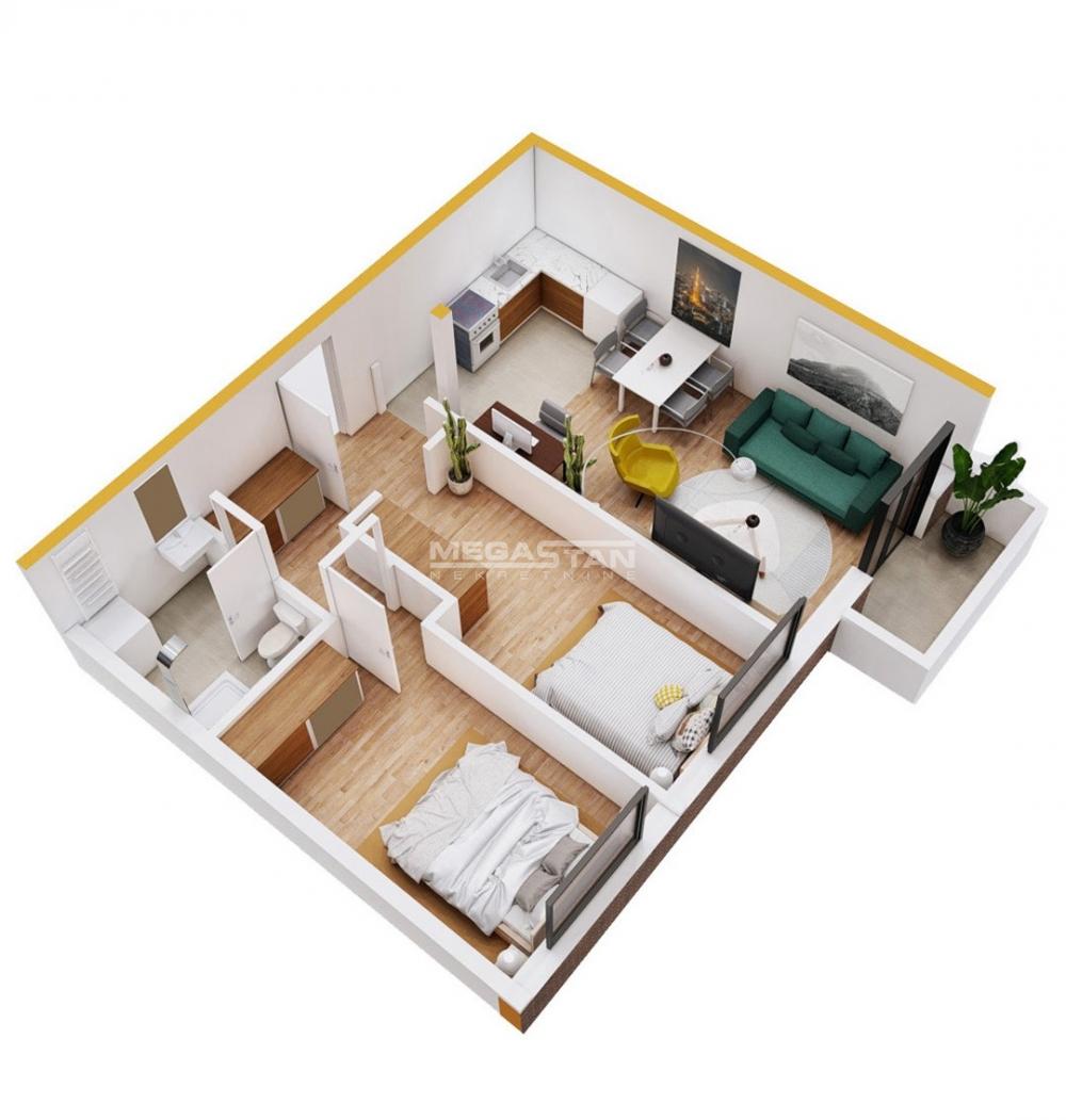 Dvosoban stan na prodaju, Centar, Pančevo, 60m², 120.000 €