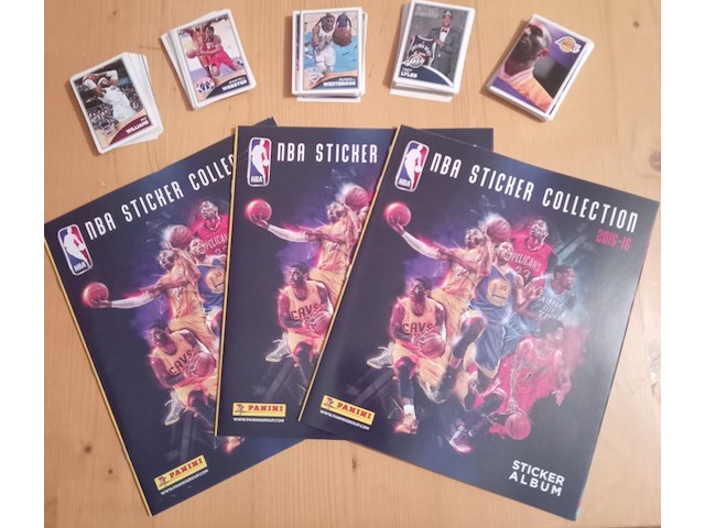 NBA Panini 2015-16 Tri albuma + sličice