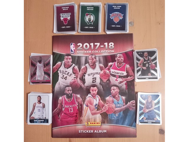 NBA Panini 2017-18 Album+set