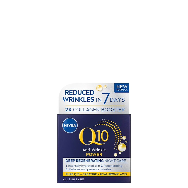 NIVEA VISAGE KREMA 50ML Q10+ ANTI-WRINKLE+FIRMING NOĆNA 81289