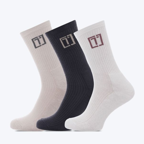 LA TERRA Čarape crew neutral multicolor 3pc U