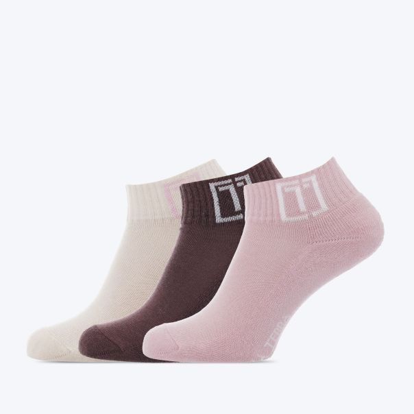 LA TERRA Čarape quarter multicolor 3pc W