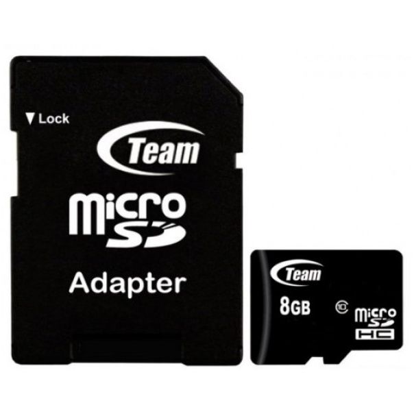 TEAM GROUP TeamGroup MICRO SDHC 8GB CLASS 10+SD Adapter TUSDH8GCL1003