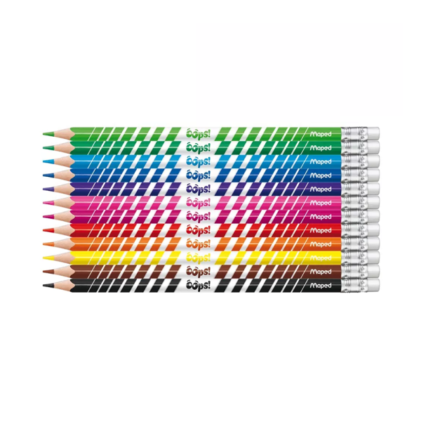 Drvene bojice Maped color peps sa gumicom 1/12