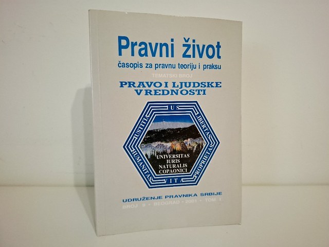 Pravni život broj 9 / 2001 TOM I