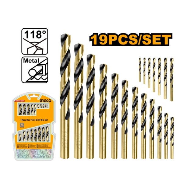 Set HSS burgija za metal AKDB9190 9/1 SUPER INGCO