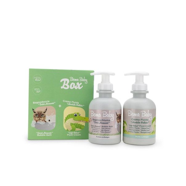 BEMA BIO Prirodni set za bebi kupku i negu (kupka + krema) 2x250ml