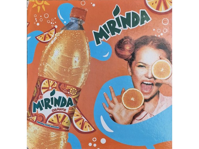 Kartonski poster u Stilu 60-ih, Mirinda narandza 40x40